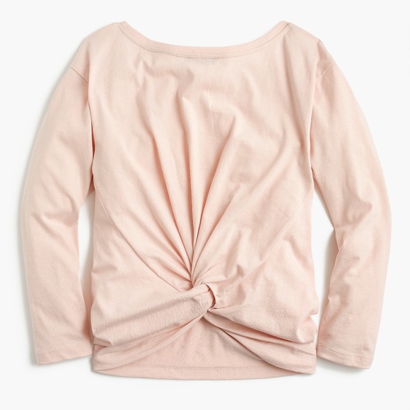J. Crew | Tops | New J Crew Womens Twist Back Shirt Long Sleeve | Poshmark